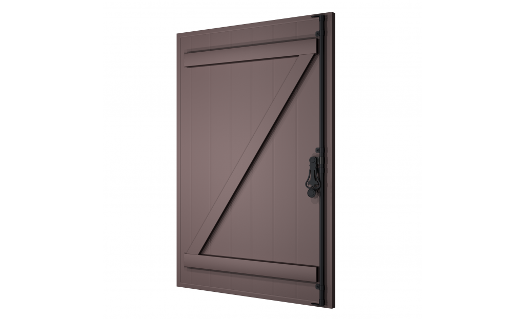 Volet battant un vantail en aluminium et sur-mesure