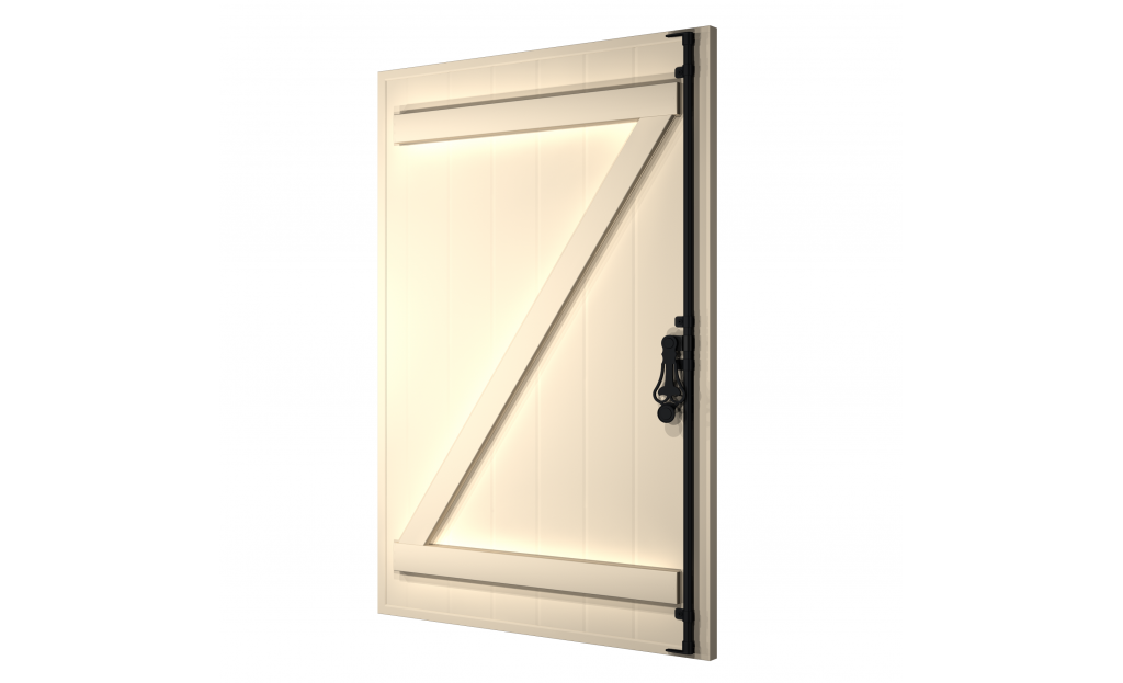 Volet battant un vantail en aluminium et sur-mesure